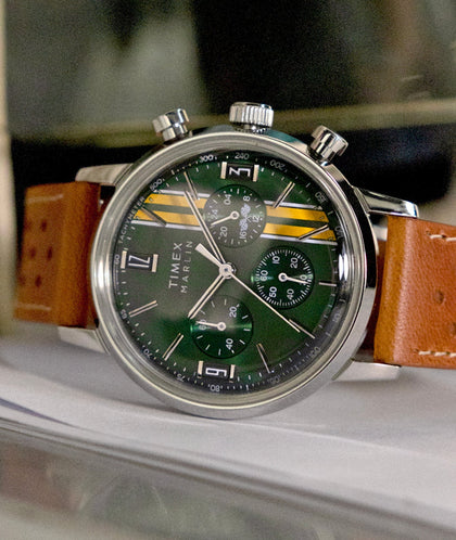 Precision in motion: Marlin Chronograph Tachymeter | Timex US