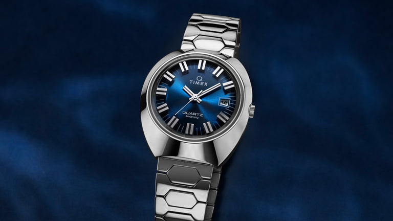 Q Timex® 1972 Time Machine Reissue 39mm Stainless Steel Bracelet Watch ...