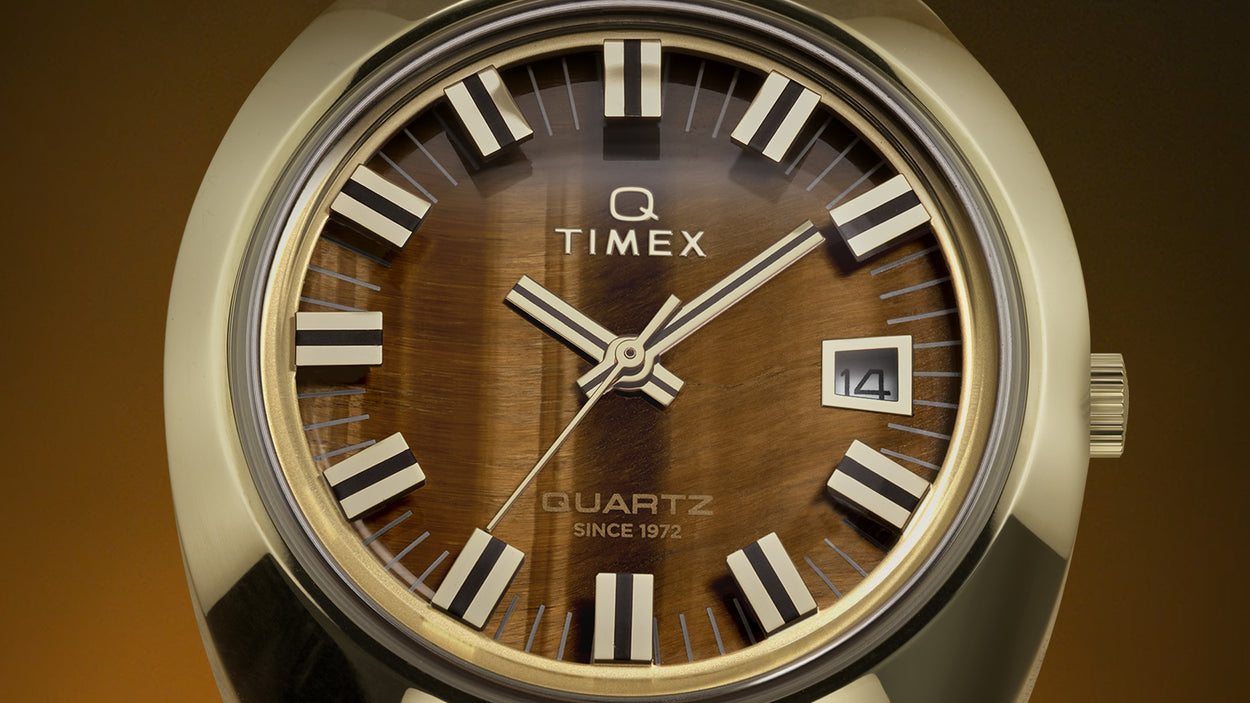 Q Timex® 1972 Time Machine Reissue 39mm Stainless Steel Bracelet Watch ...