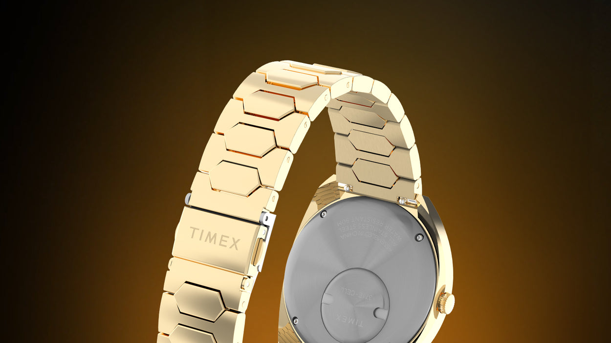 Q Timex® 1972 Time Machine Reissue 39mm Stainless Steel Bracelet Watch ...