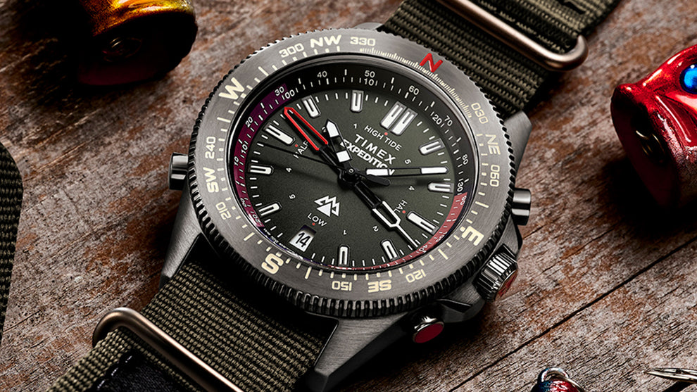 Expedition Tide-Temp-Compass 43mm Fabric Strap Watch - TW2W91100 | Timex US