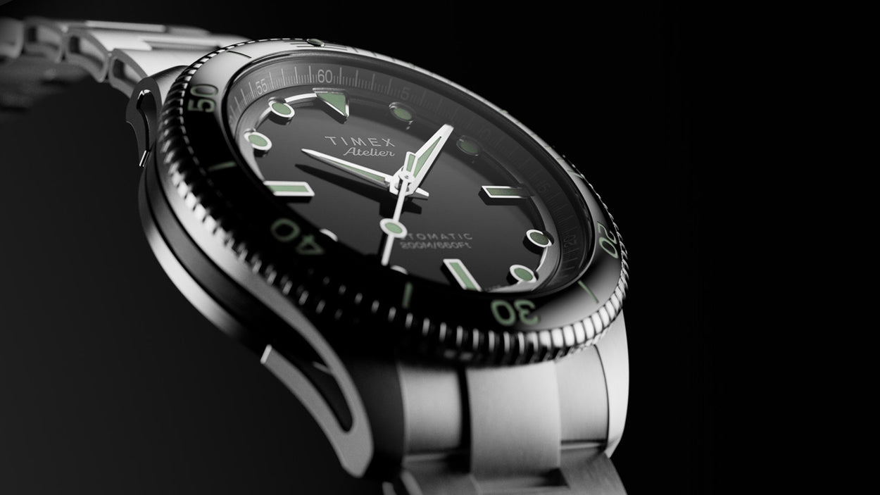 Timex Atelier Marine M1a 41mm Swiss Made Automatic Stainless Steel Bra ...