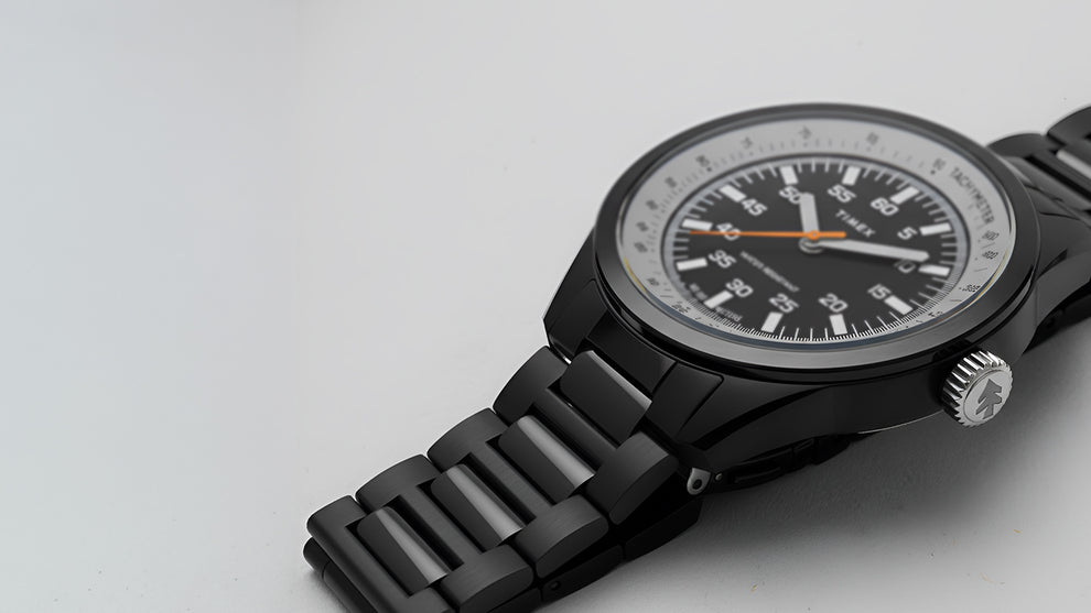 Huckberry x Timex 1979 Black Max 41mm Stainless Steel Bracelet Watch ...