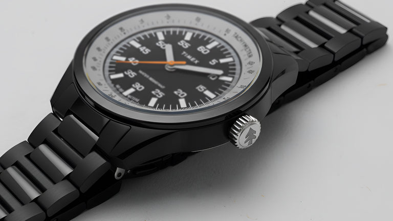 Huckberry x Timex 1979 Black Max 41mm Stainless Steel Bracelet Watch ...