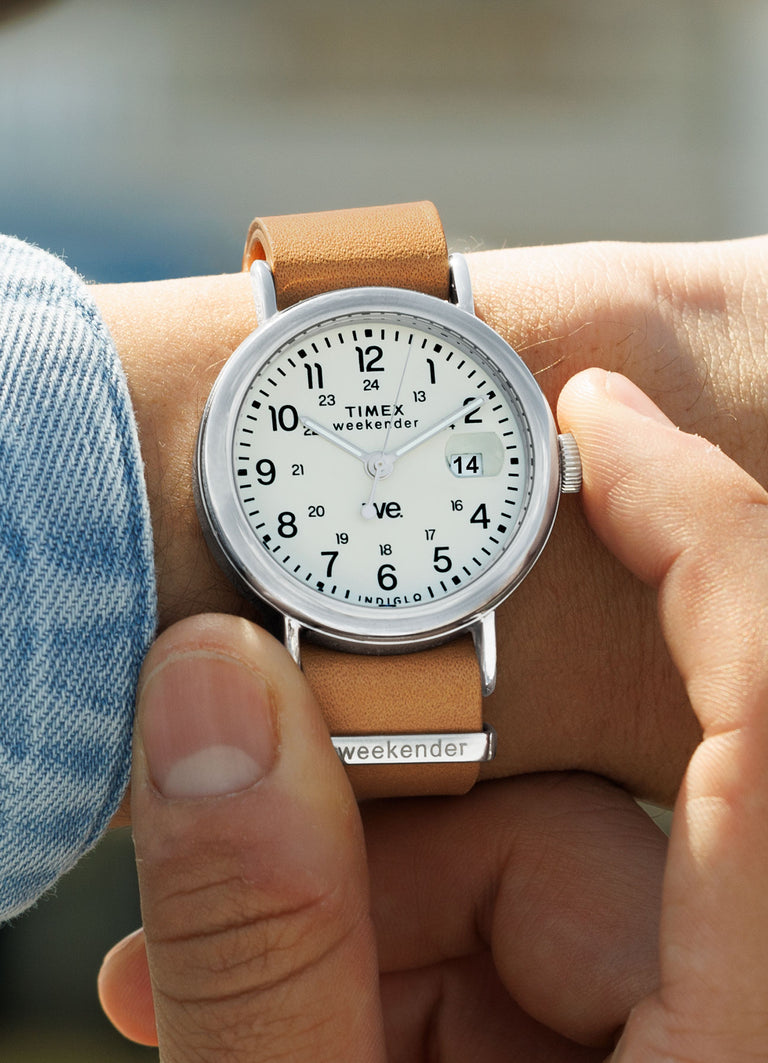 Weekender 37mm Leather Strap Watch - TW2W86500 | Timex US
