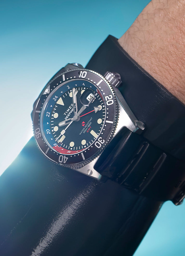 Deepwater Reef 200 GMT 41mm Synthetic Rubber Strap Watch - TW2W75000 ...