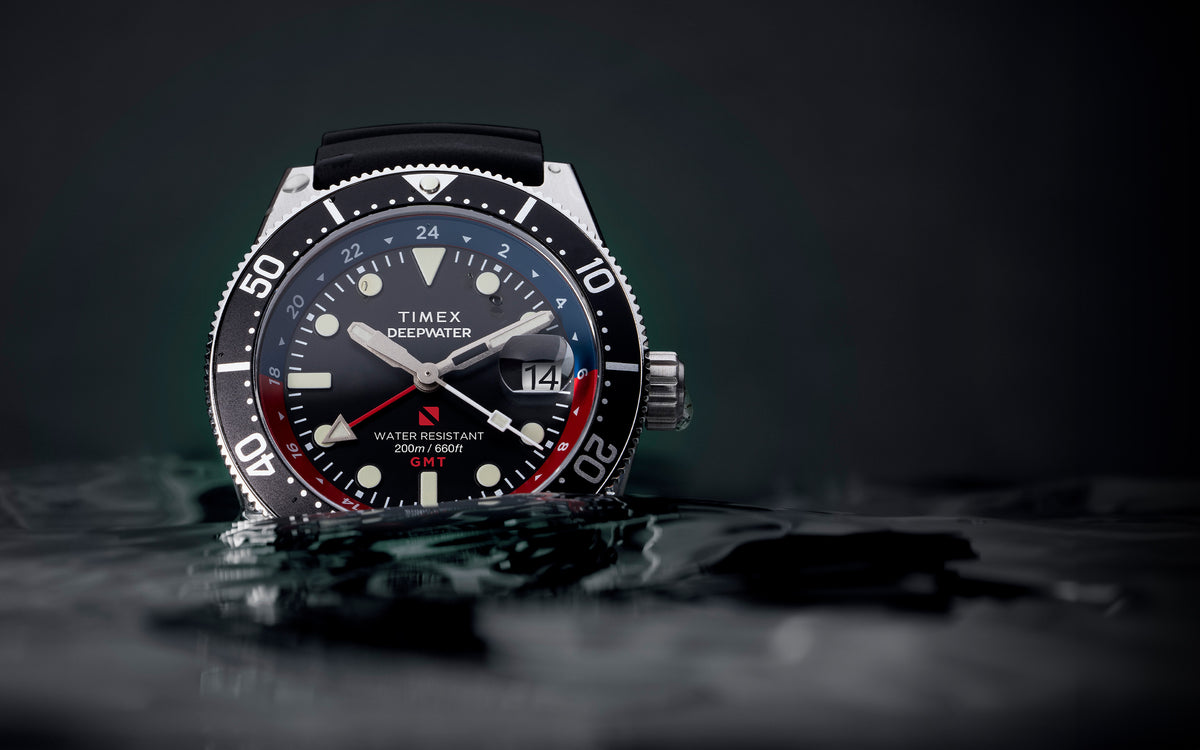 Deepwater Reef 200 GMT 41mm Synthetic Rubber Strap Watch - TW2W75000 ...