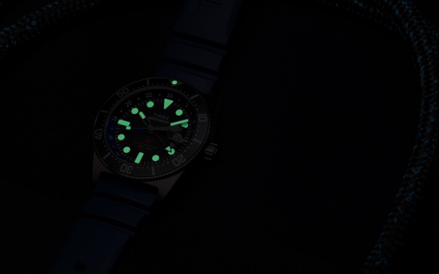 Deepwater Reef 200 GMT 41mm Synthetic Rubber Strap Watch - TW2W75100 ...