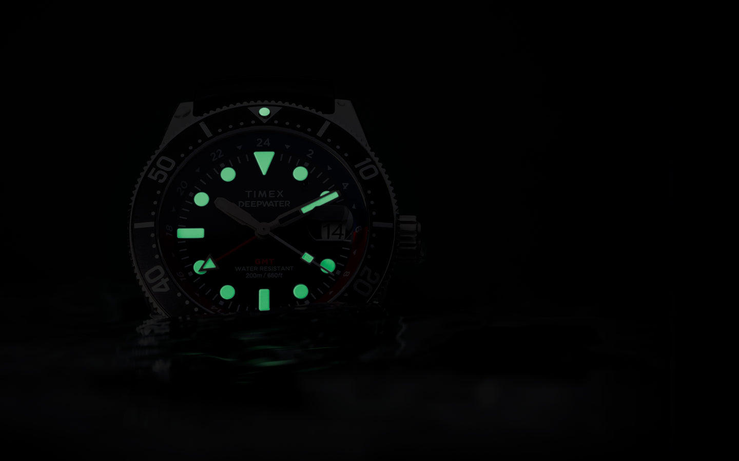 Deepwater Reef 200 GMT 41mm Synthetic Rubber Strap Watch - TW2W75000 ...