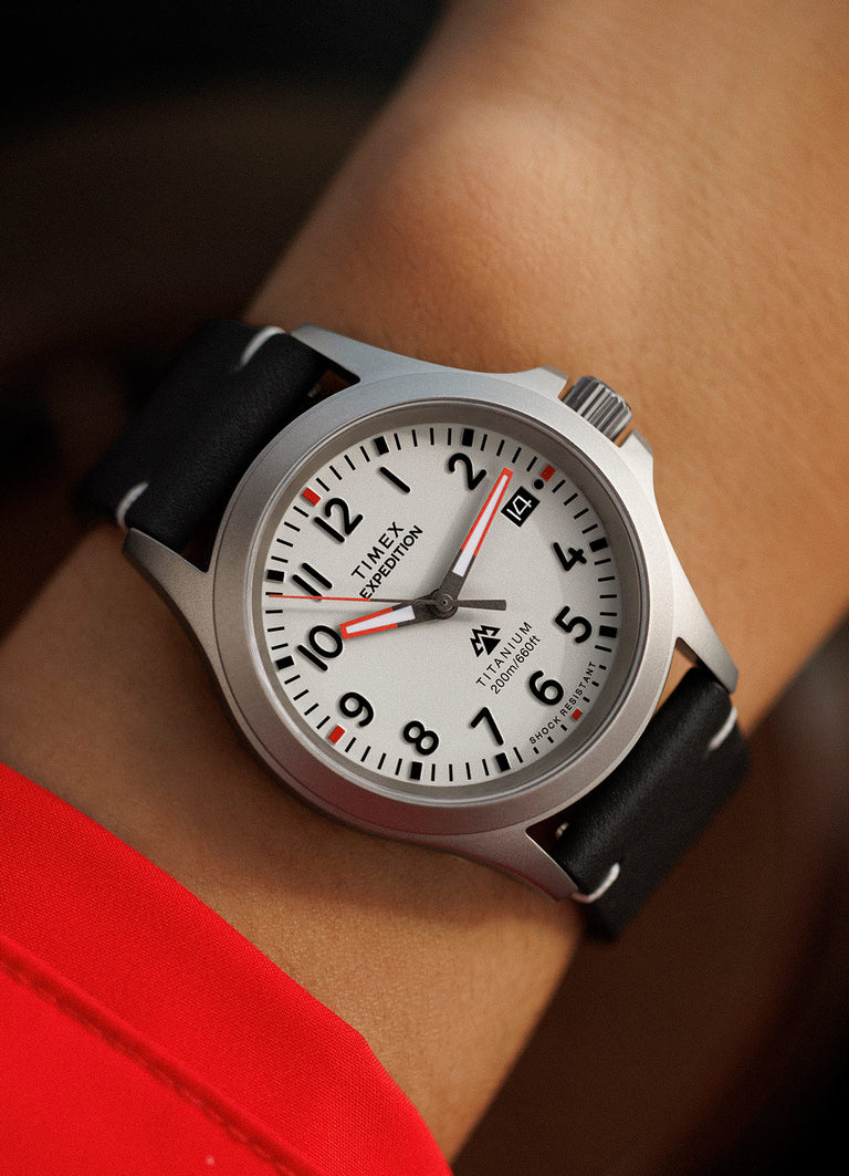Expedition Titanium 38mm Leather Strap Watch - TW2W78200 | Timex US