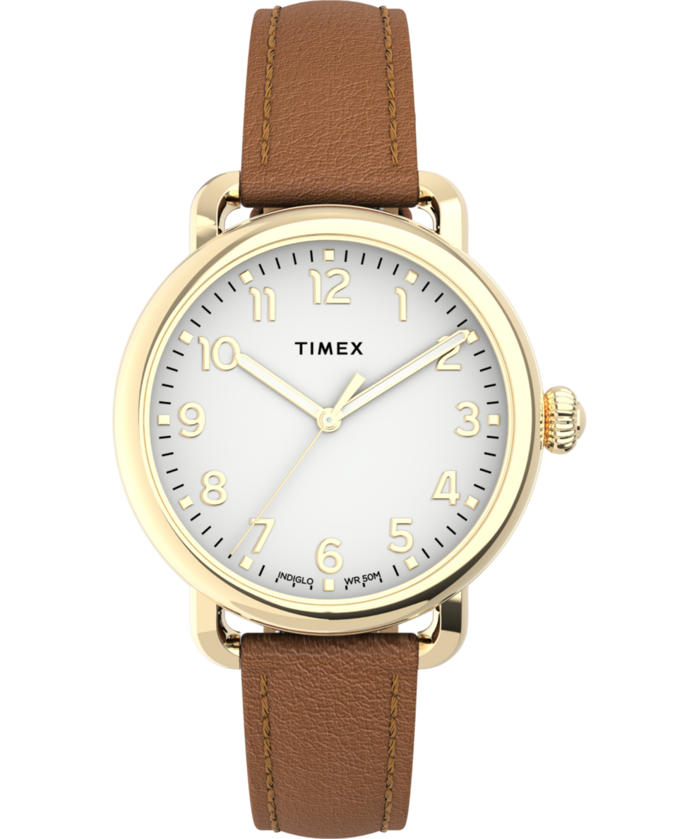 Timex® Standard 34mm Leather Strap Watch - TW2U13300 | Timex US