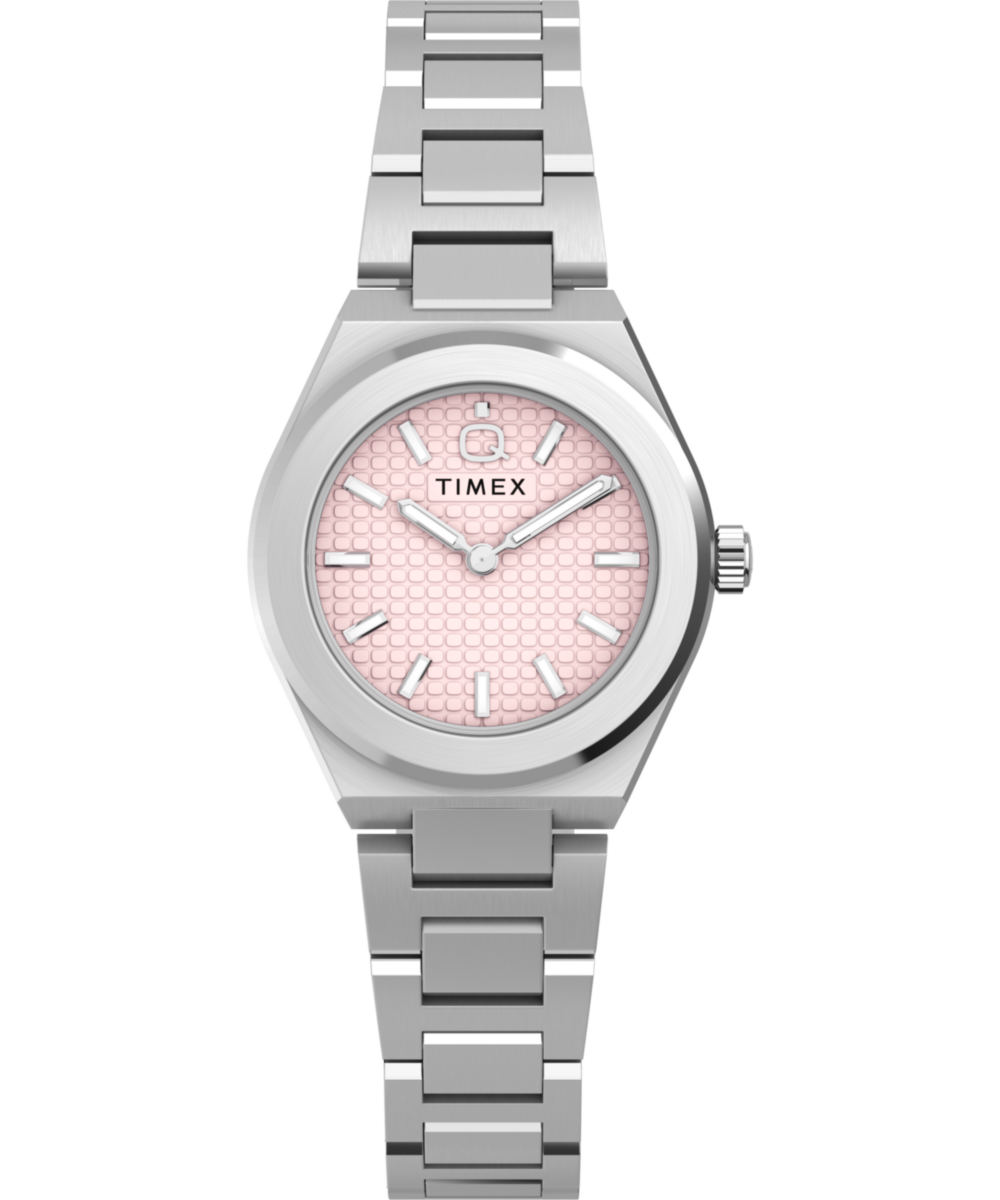Q Timex® Continental Mini 24mm Stainless Steel Bracelet Watch ...